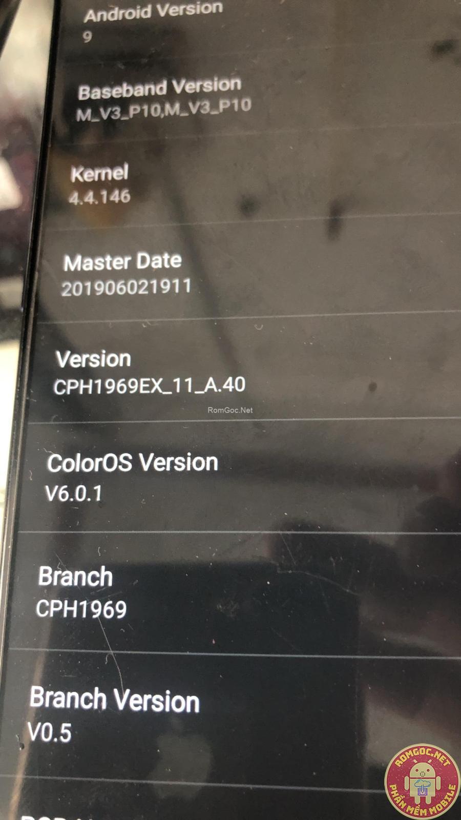 OPPO F11 Pro (CPH1969) Mã Bảo Vệ - Thế Giới Rom Điện Thoại
