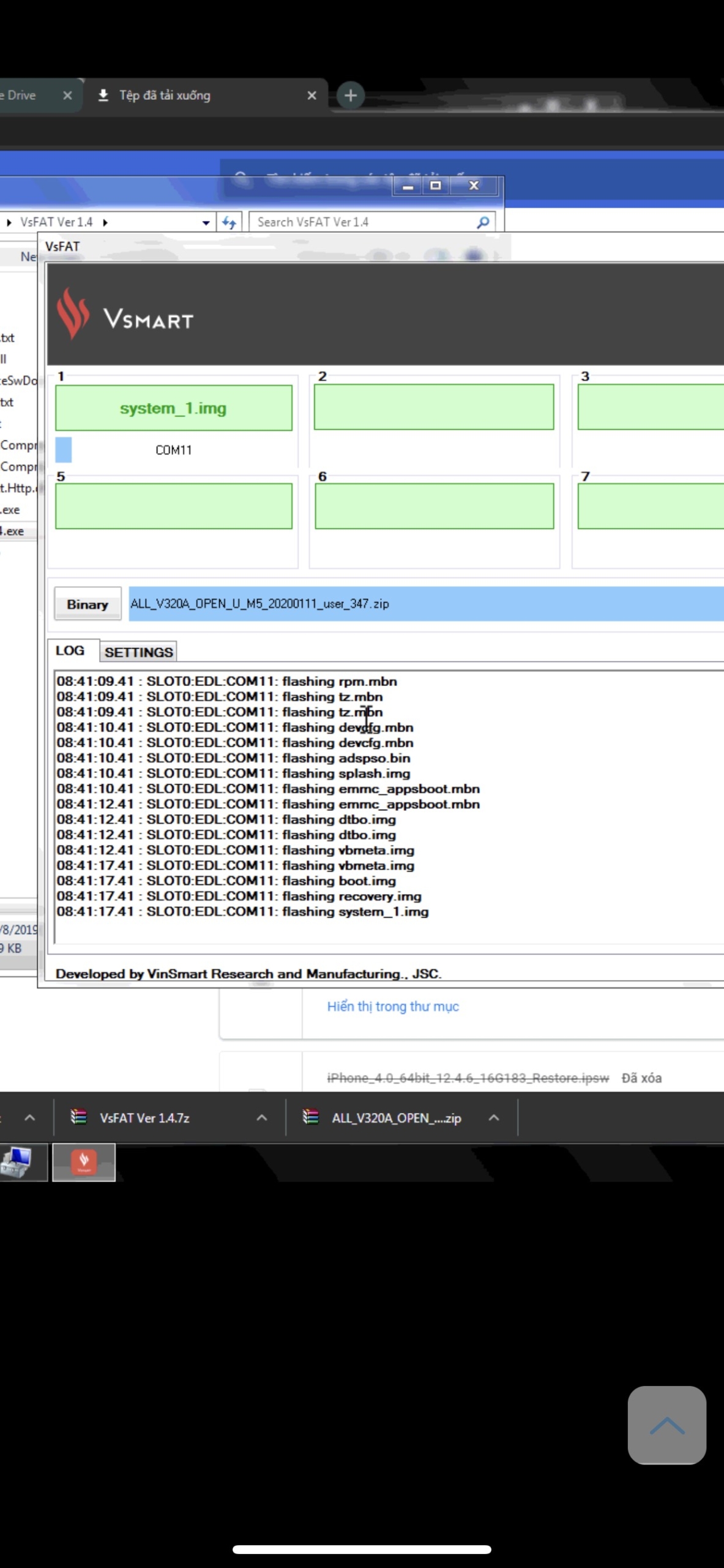 Vsmart Flashtool Qualcomm V1.4 - Thế Giới Rom Điện Thoại