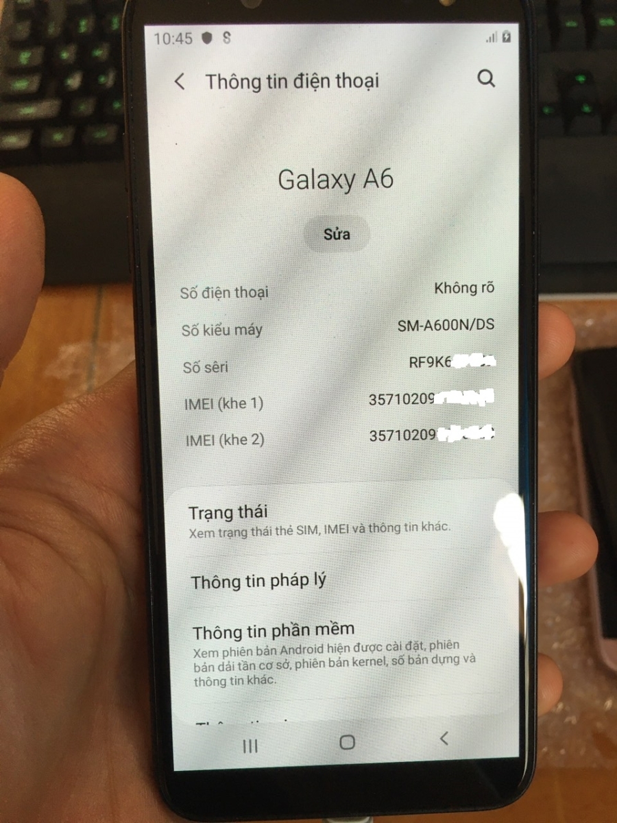 Rom dual sim Samsung A6 SM-A600N - Thế Giới Rom Điện Thoại