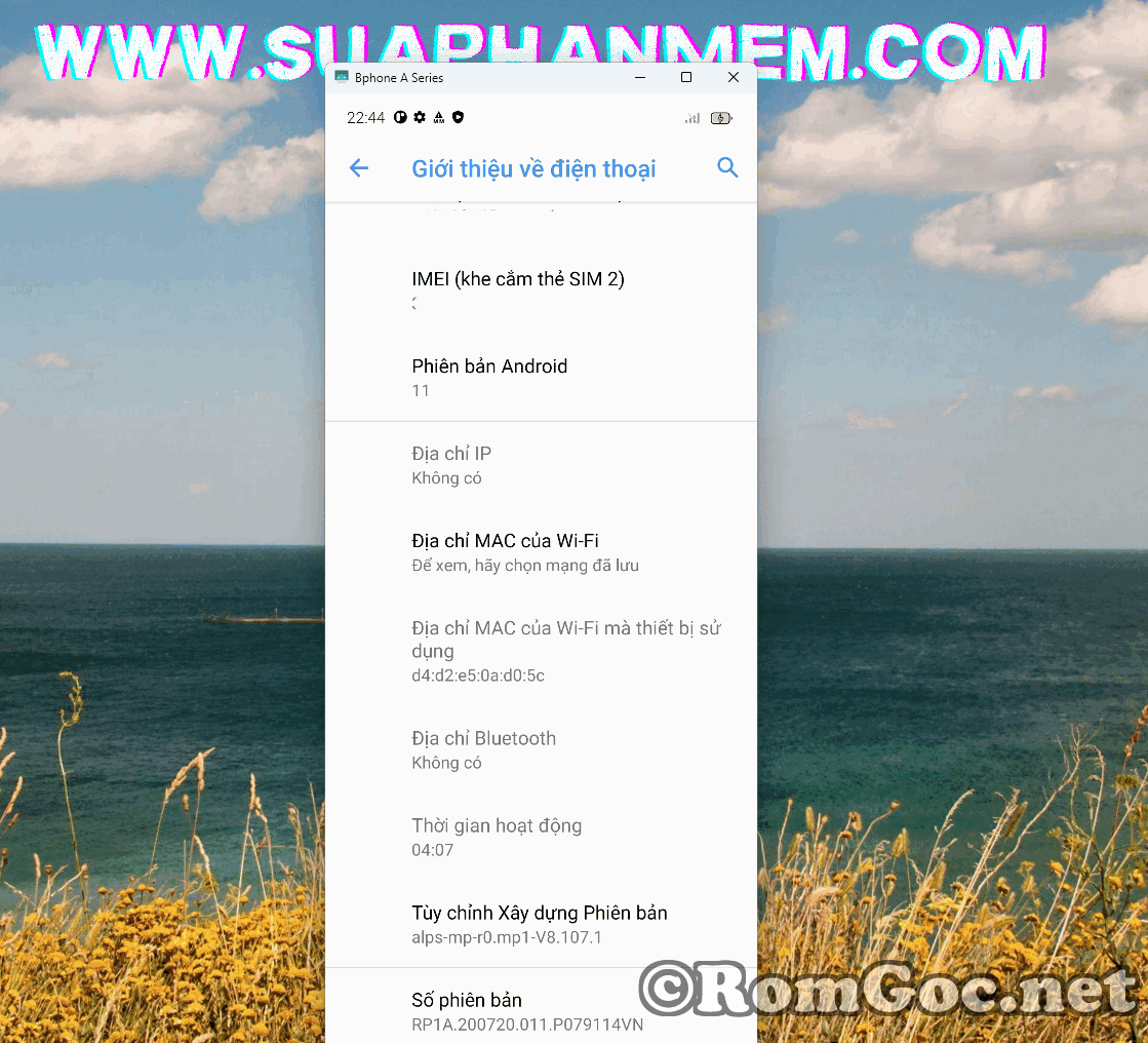 Rom BPhone A60 unbrick, fix lỗi phần mềm - Thế Giới Rom Điện Thoại