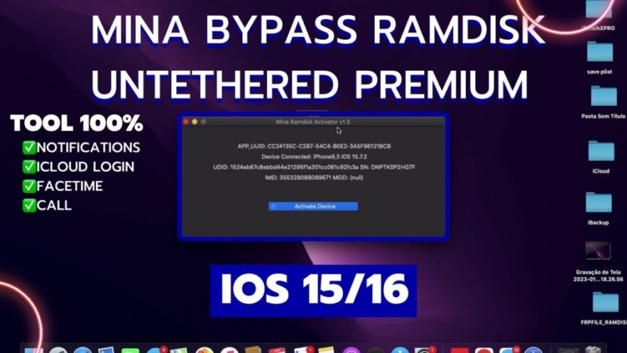 Mina Ramdisk V1.4 download | IOS 16.4 supported - Thế Giới Rom Điện Thoại