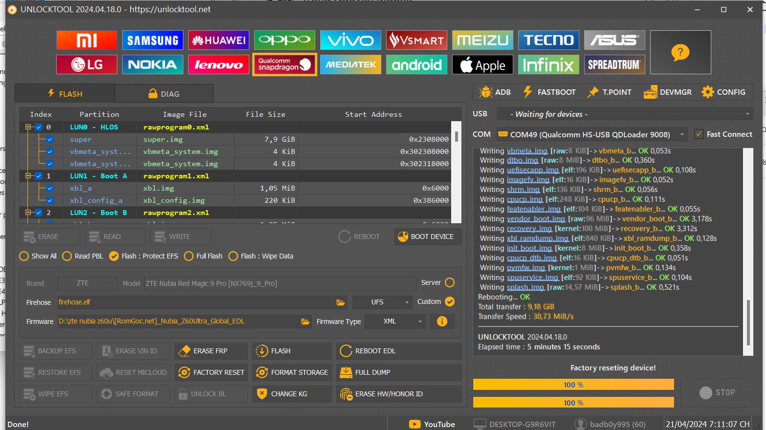 Rom global ZTE Nubia Z60 Ultra ( NX721J ) tiếng Việt - Thế Giới Rom Điện Thoại